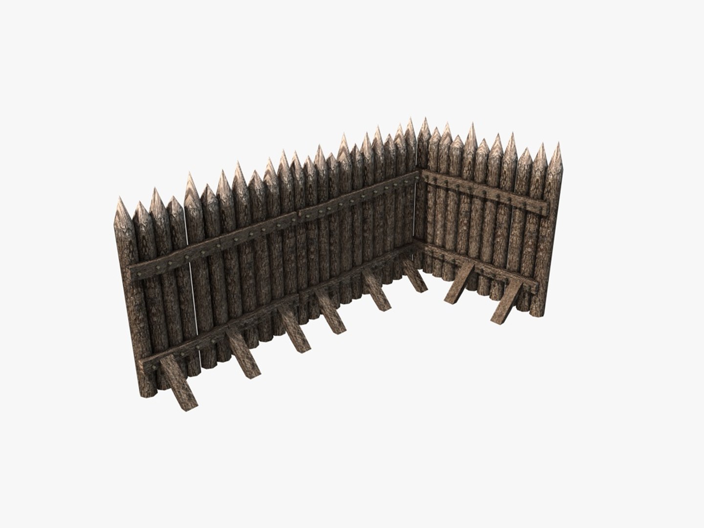 3d Wooden Stockade