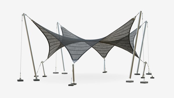 3D Tensile Structures Architecture Mesh model - TurboSquid 1902997