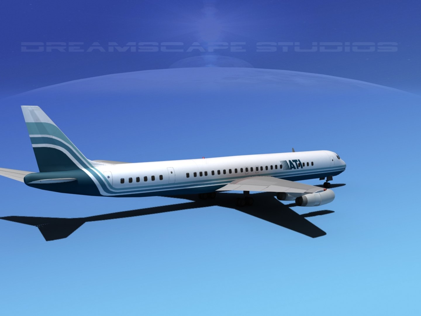 3d Douglas Dc-8 Model