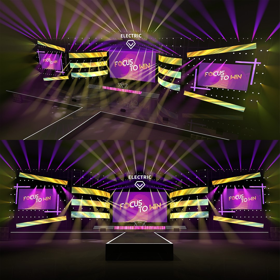 Large Scale Concert DJ Stage 3D Model - TurboSquid 2392574