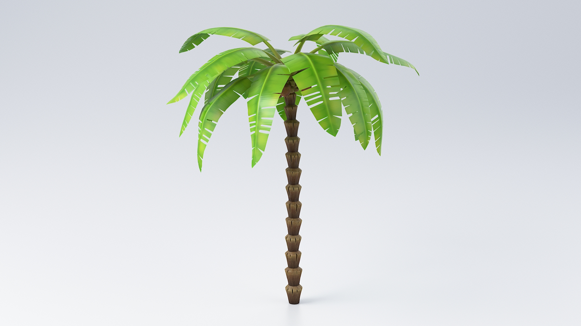 Cartoon Palm Tree Model - TurboSquid 2110923