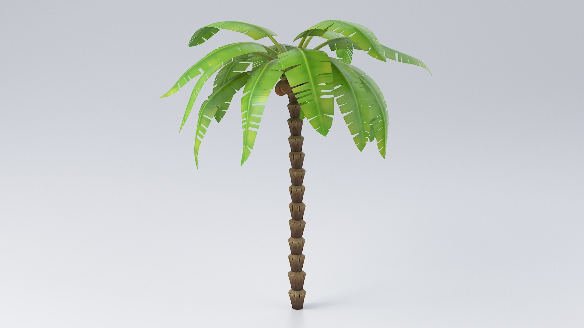 Cartoon Palm Tree Model - TurboSquid 2110923