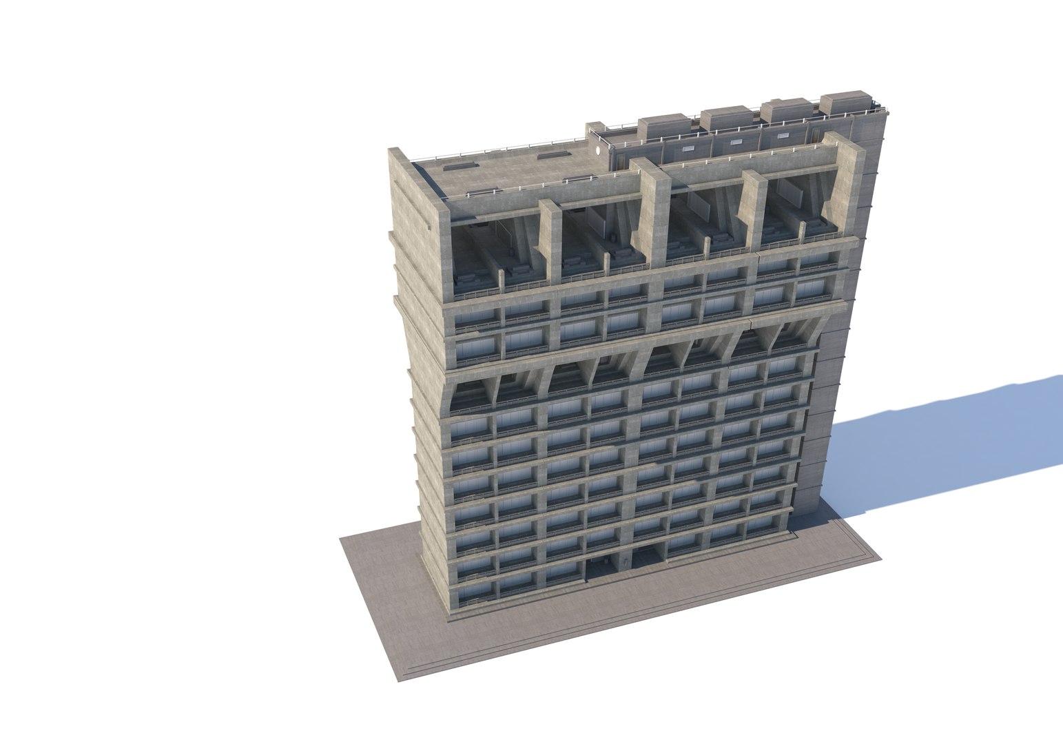 3D Model Brutalist - TurboSquid 2130236