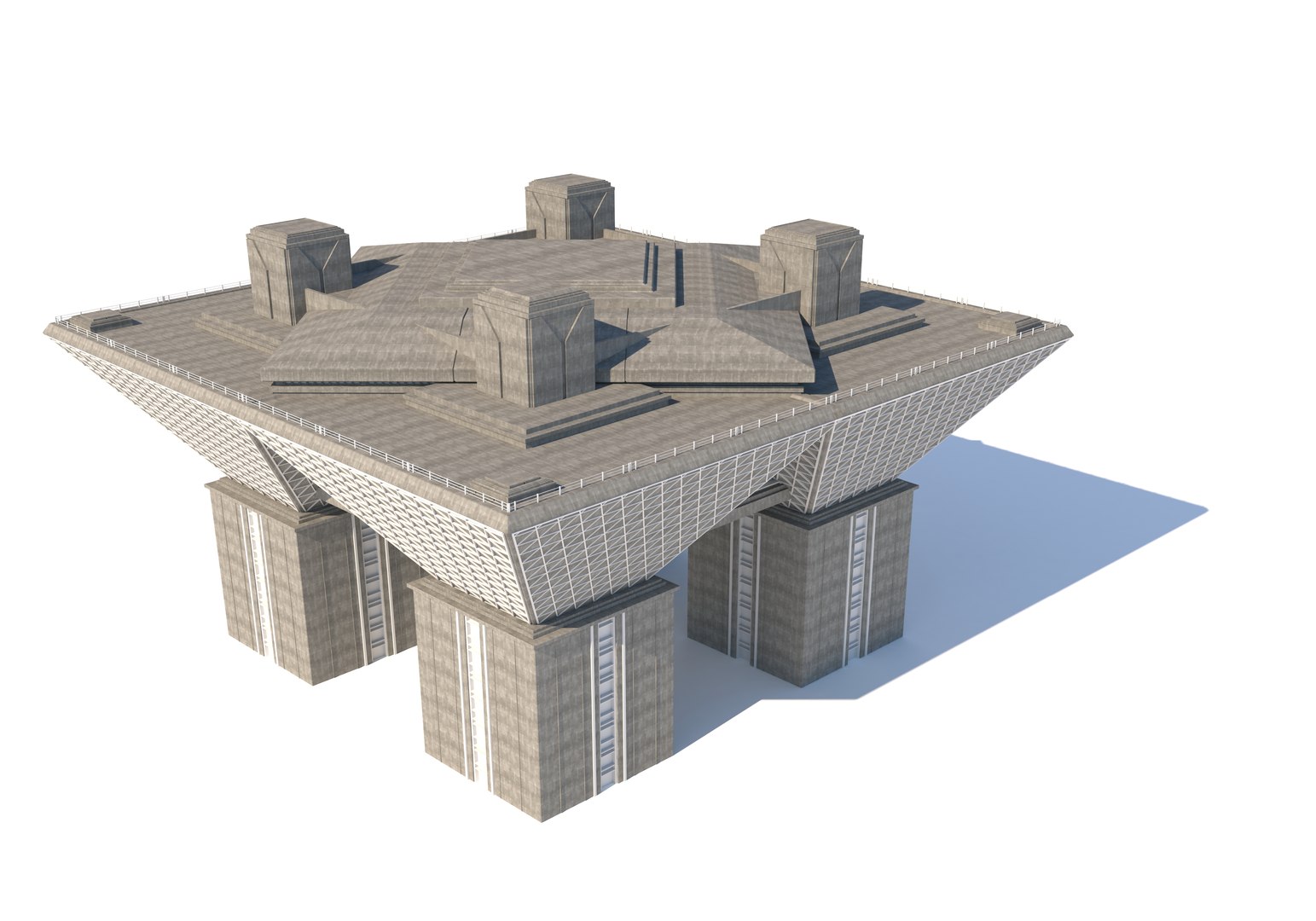 3D Model Brutalist - TurboSquid 2130236