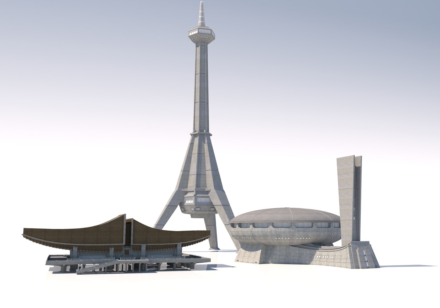 3D Model Brutalist - TurboSquid 2130236