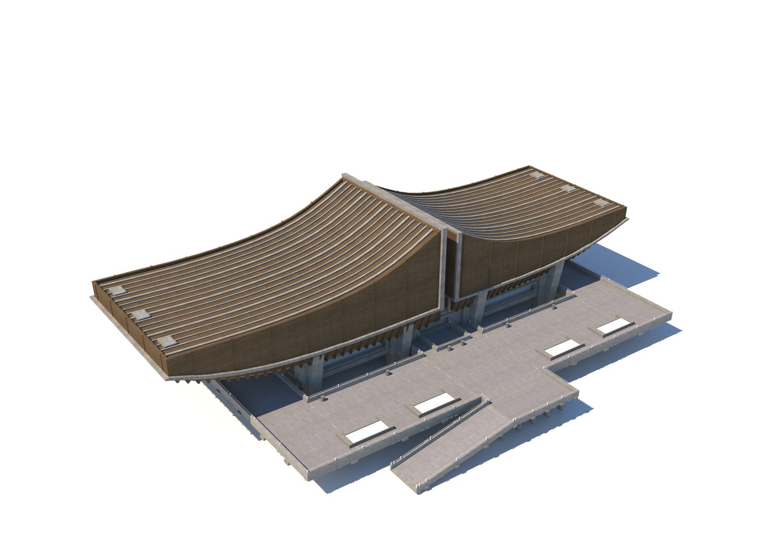 3D Model Brutalist - TurboSquid 2130236