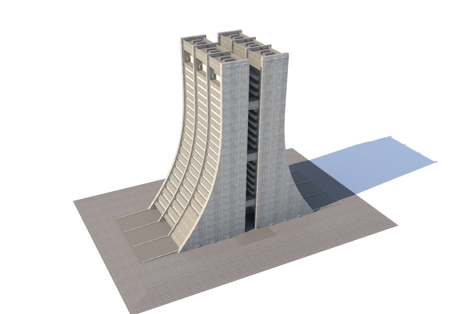 3D Model Brutalist - TurboSquid 2130236