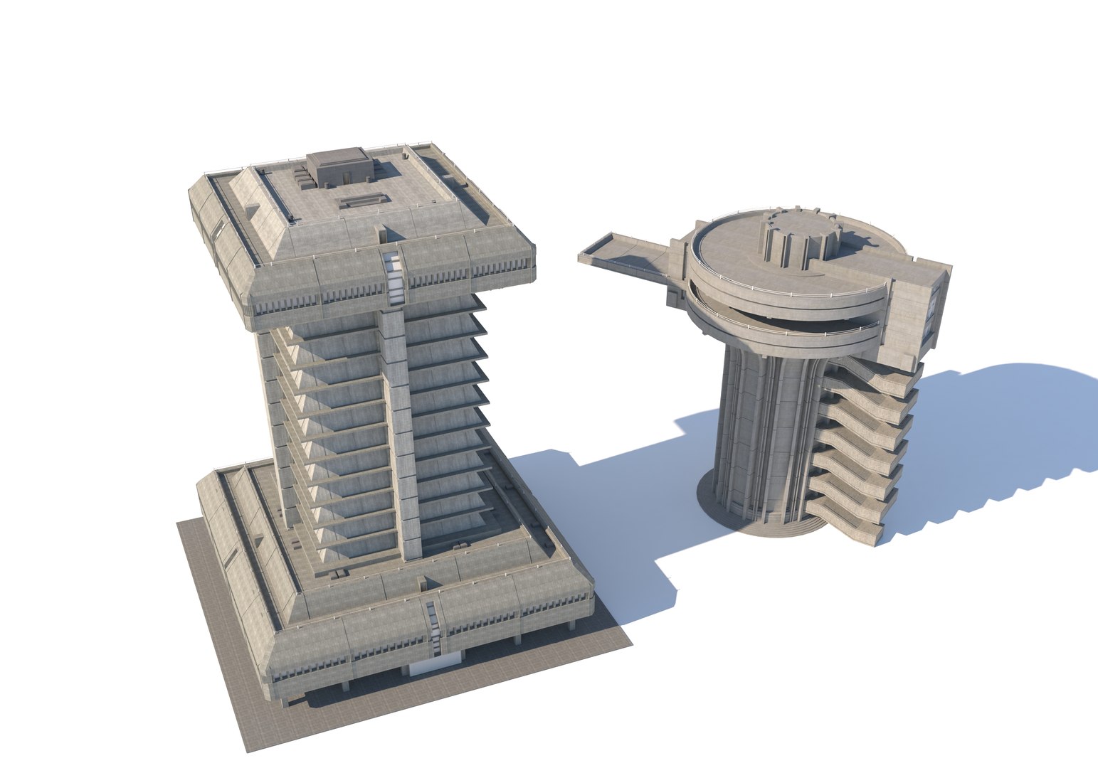 3D Model Brutalist - TurboSquid 2130236