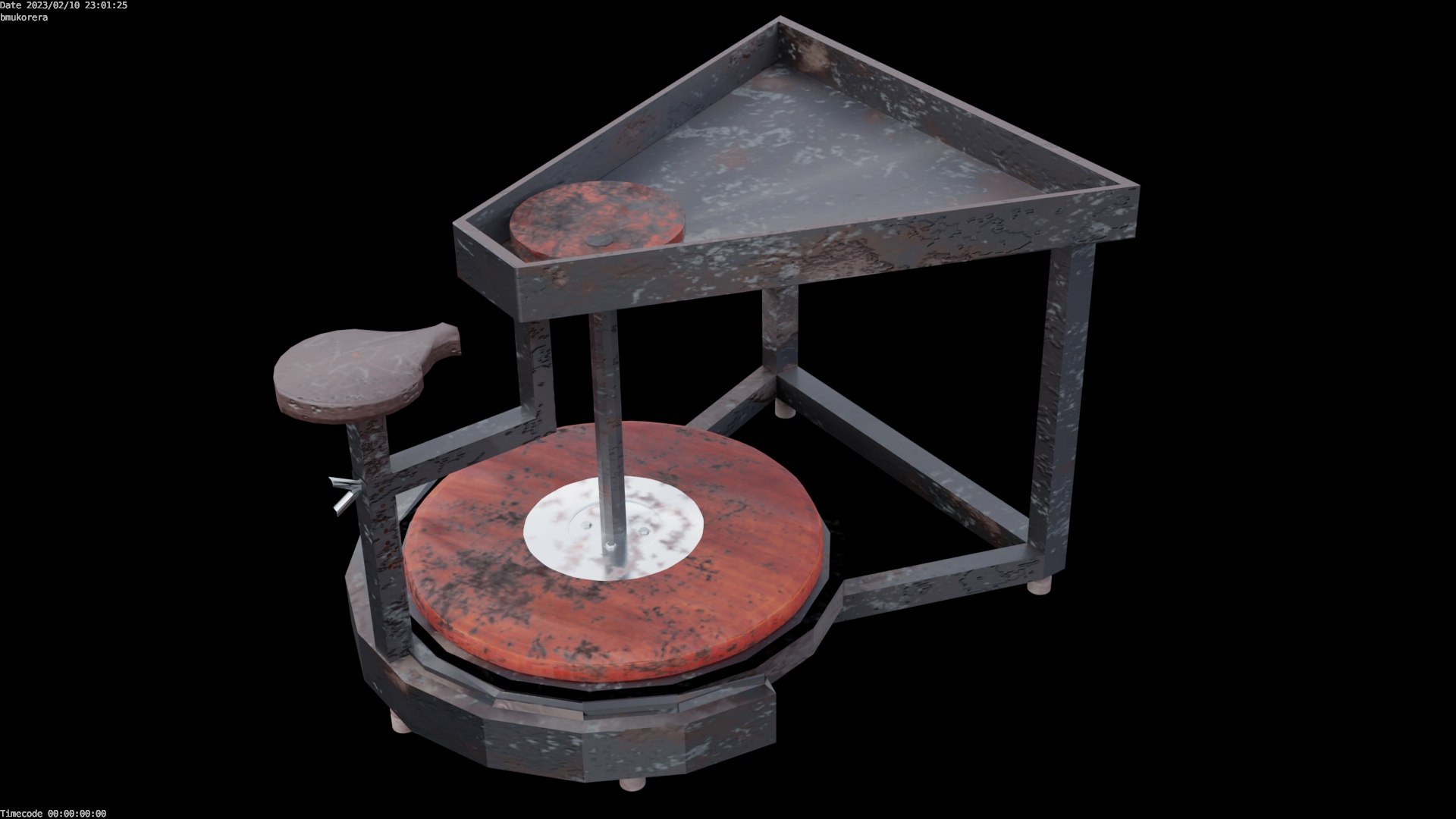 3D Pottery Wheel Model - TurboSquid 2032839