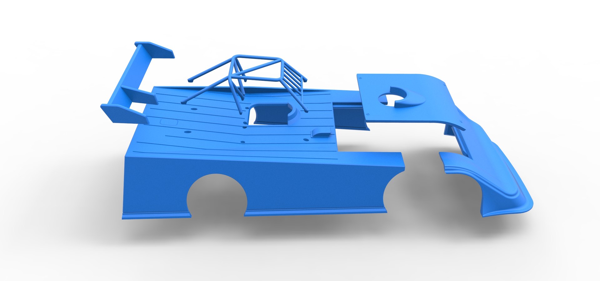 3D Shell Of Super Dirt Late Model Version 2 Scale 1 To 25 Model ...