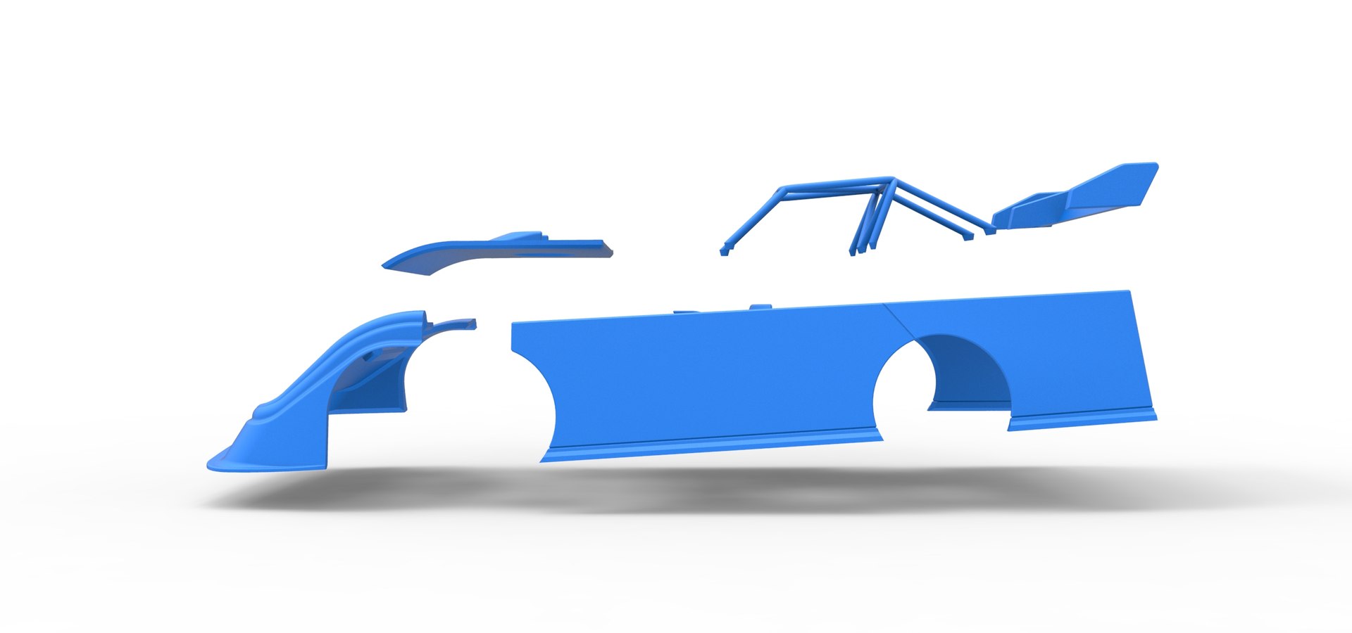 3D Shell Of Super Dirt Late Model Version 2 Scale 1 To 25 Model ...