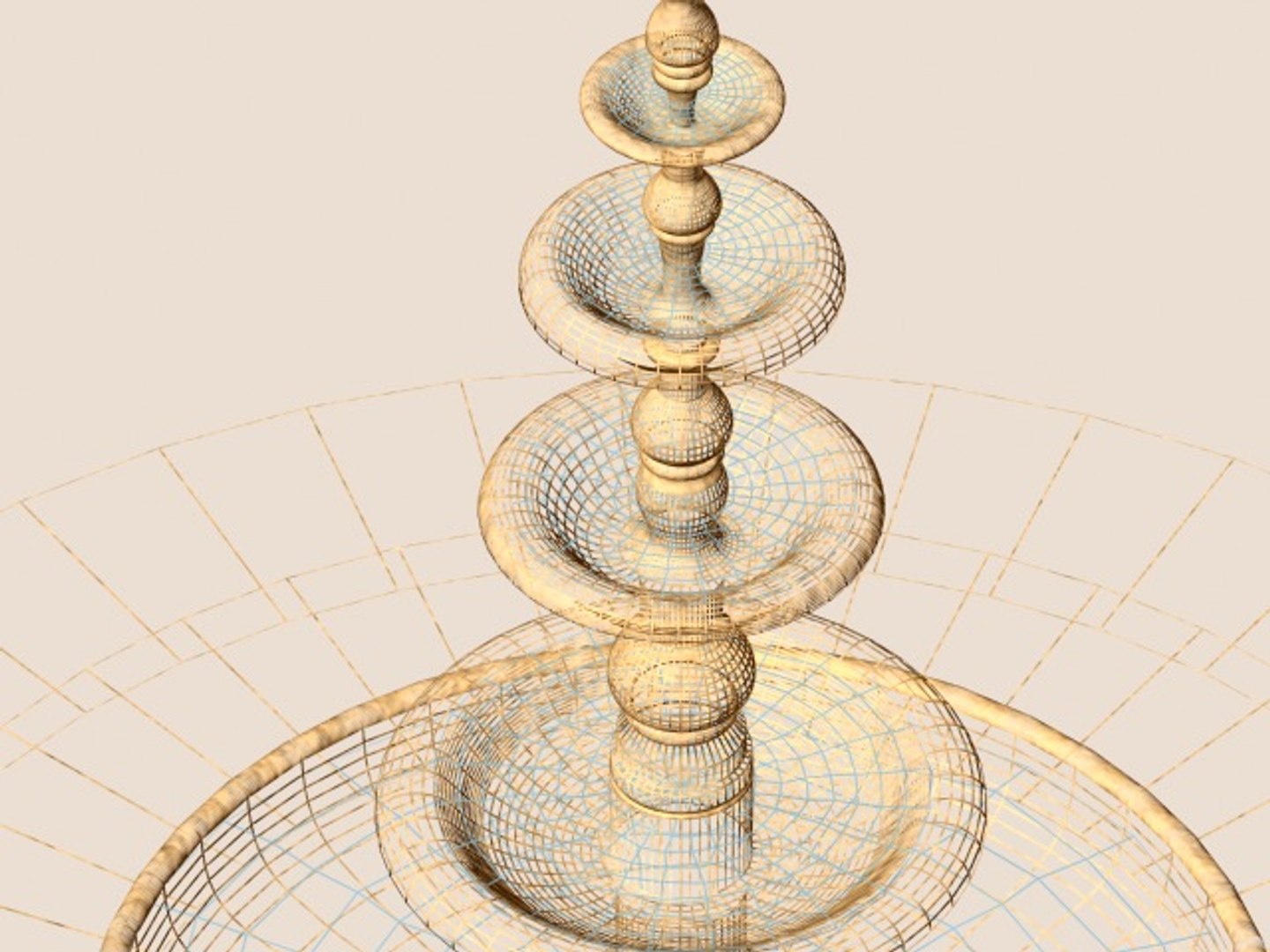 3d Water Fountain Model