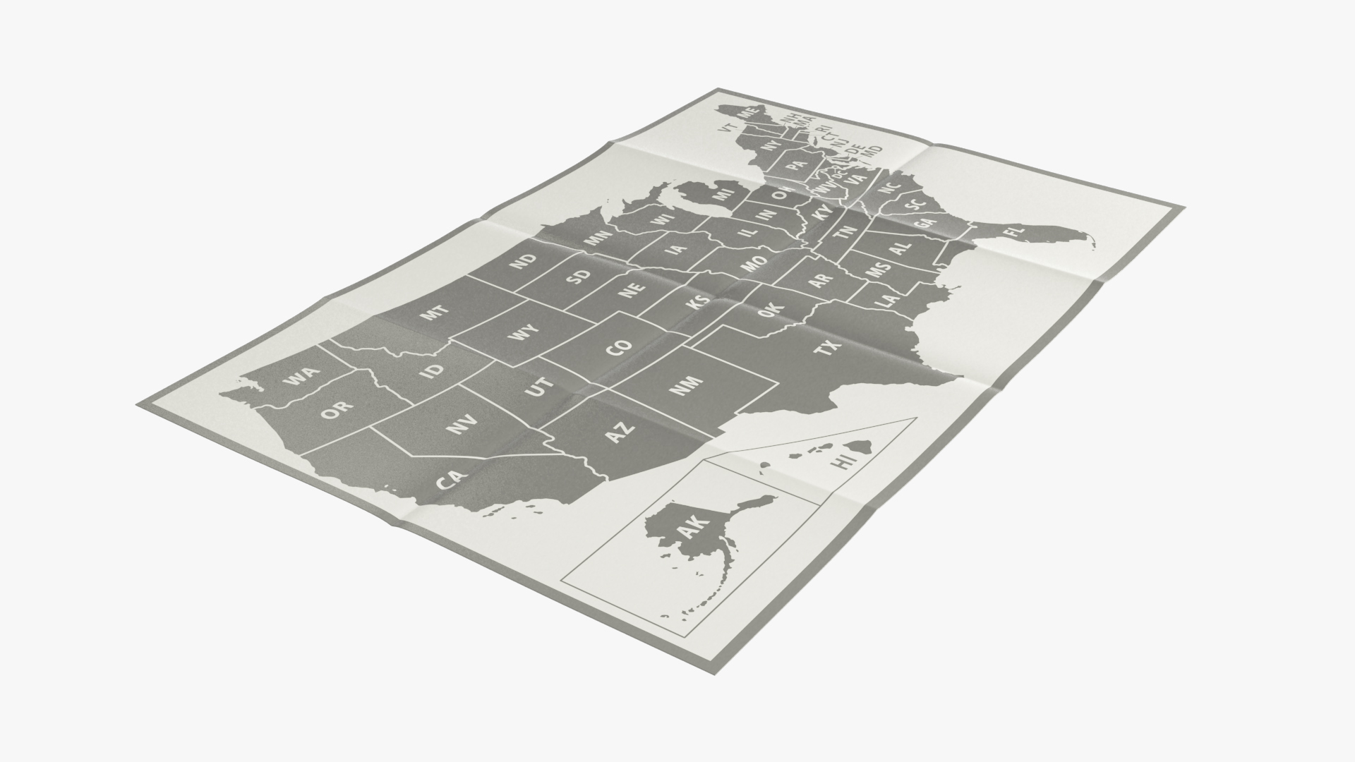 Usa states 3D model - TurboSquid 1665229