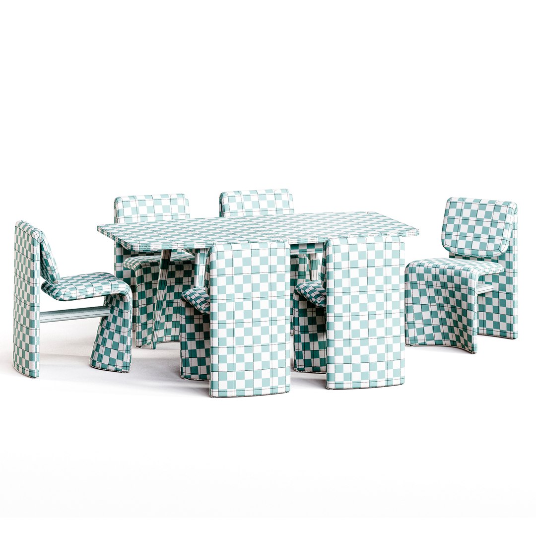 3D Model Dining Set 05 AVANT GARDE CHAIR And Kinsley Table - TurboSquid ...