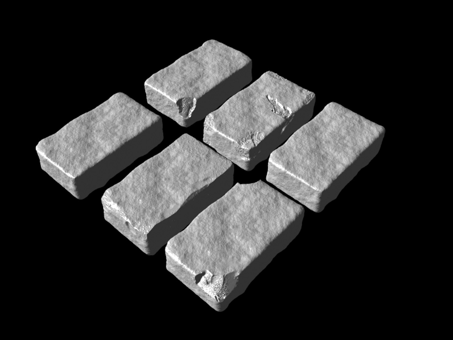 3d Model Brick Set