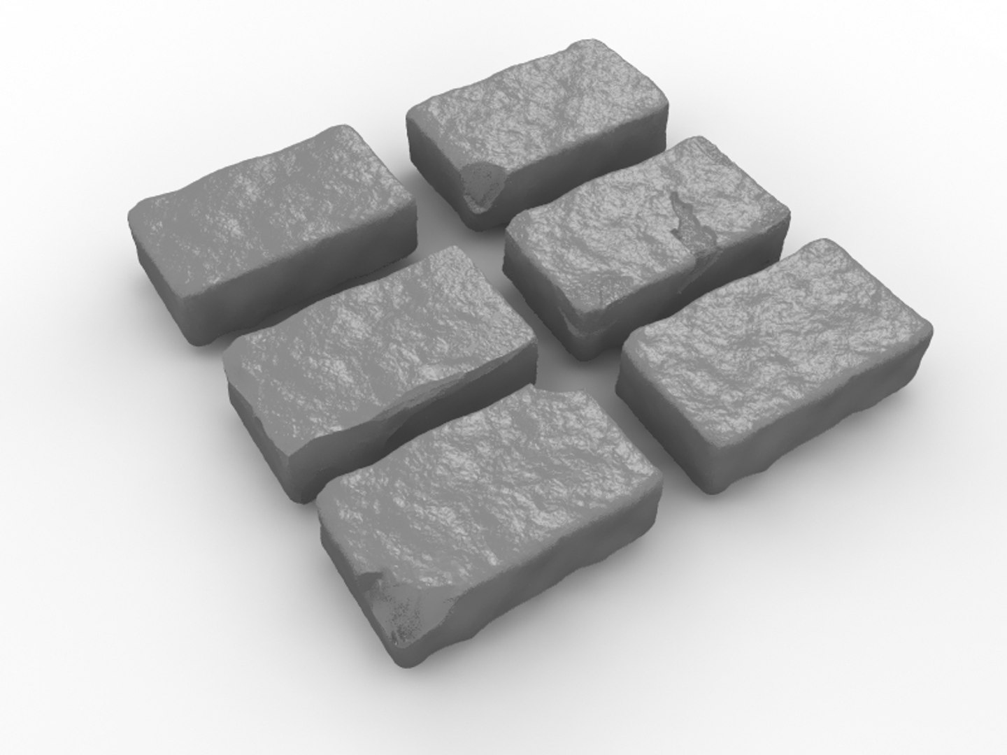 3d Model Brick Set