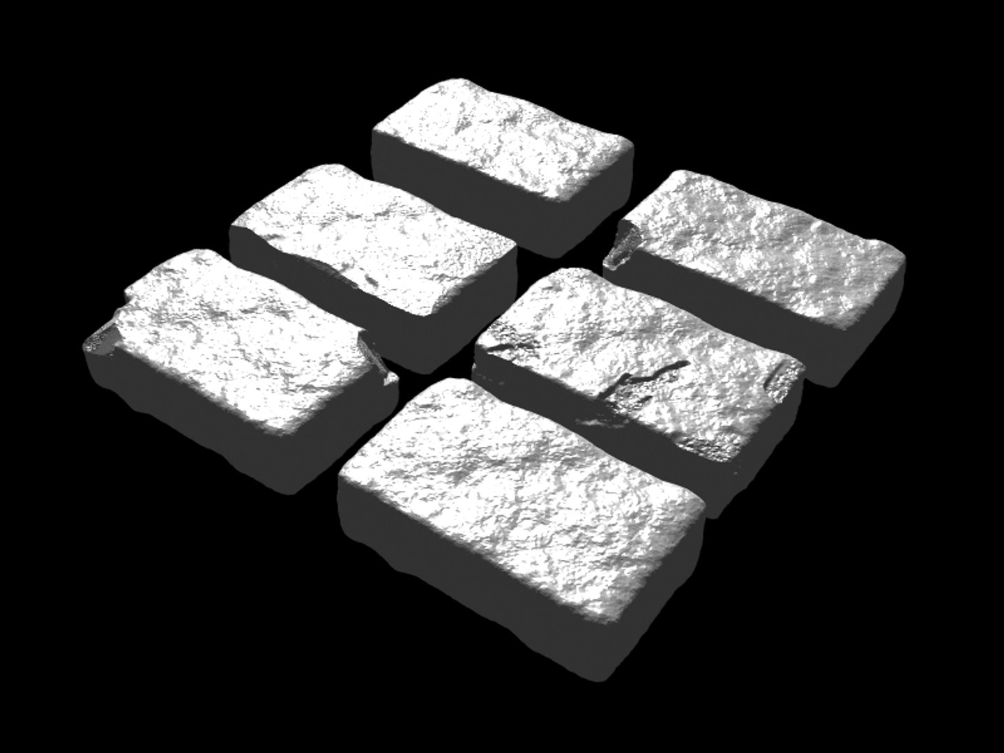 3d Model Brick Set