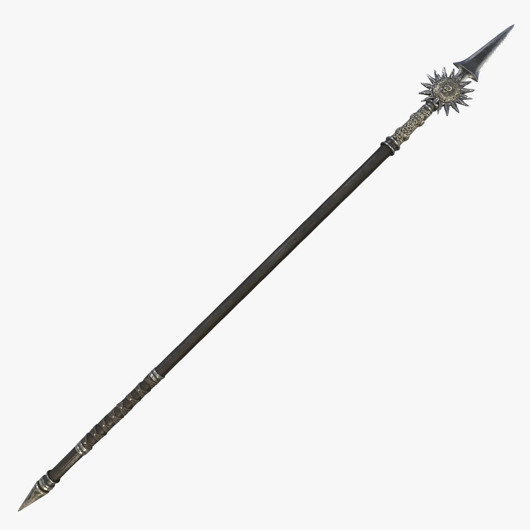 3D Fantasy Spear RPG Partisan Partizan Javelin Spear Throwing Light Spear Arrow Polearm PoleAxe ...