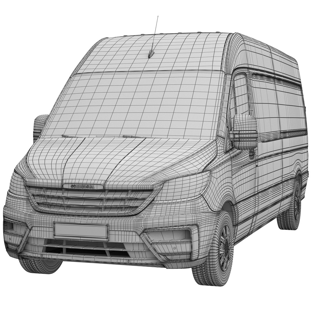 Generic Commercial Cargo Van Model - TurboSquid 1884337