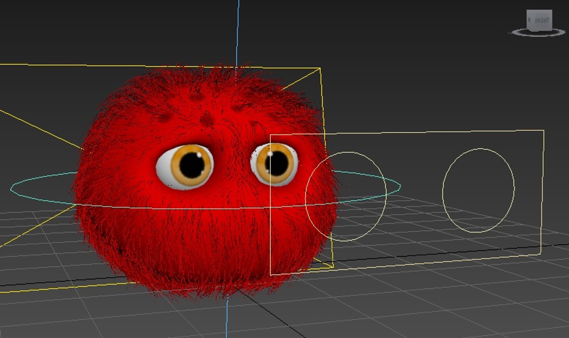 Cartoon Fur Ball 3D Model - TurboSquid 1816054