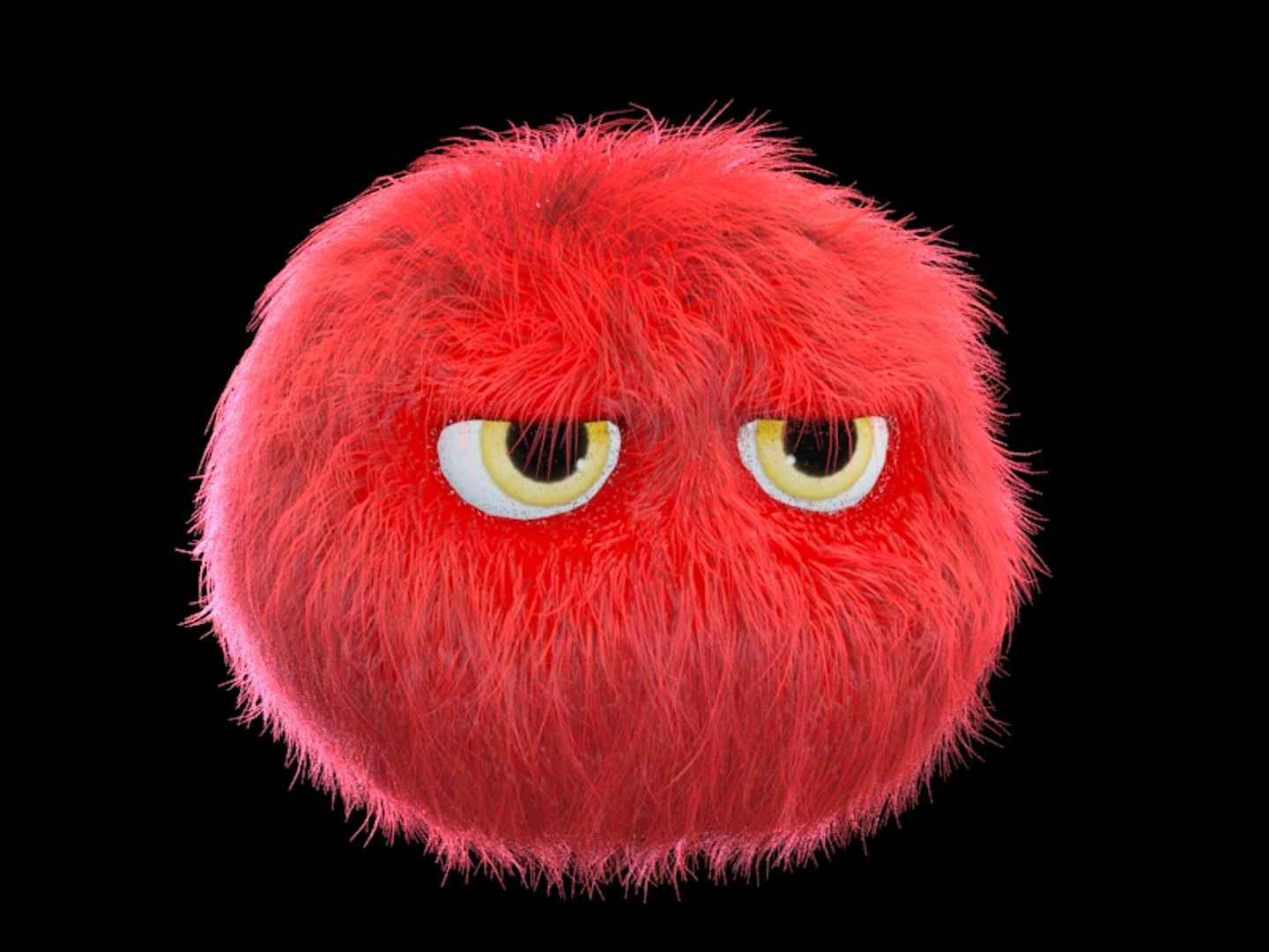 Cartoon Fur Ball 3D Model - TurboSquid 1816054