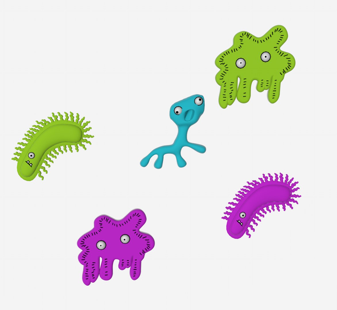 3D alien germ - TurboSquid 1443195