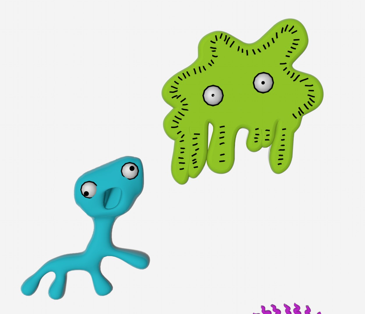 3D alien germ - TurboSquid 1443195