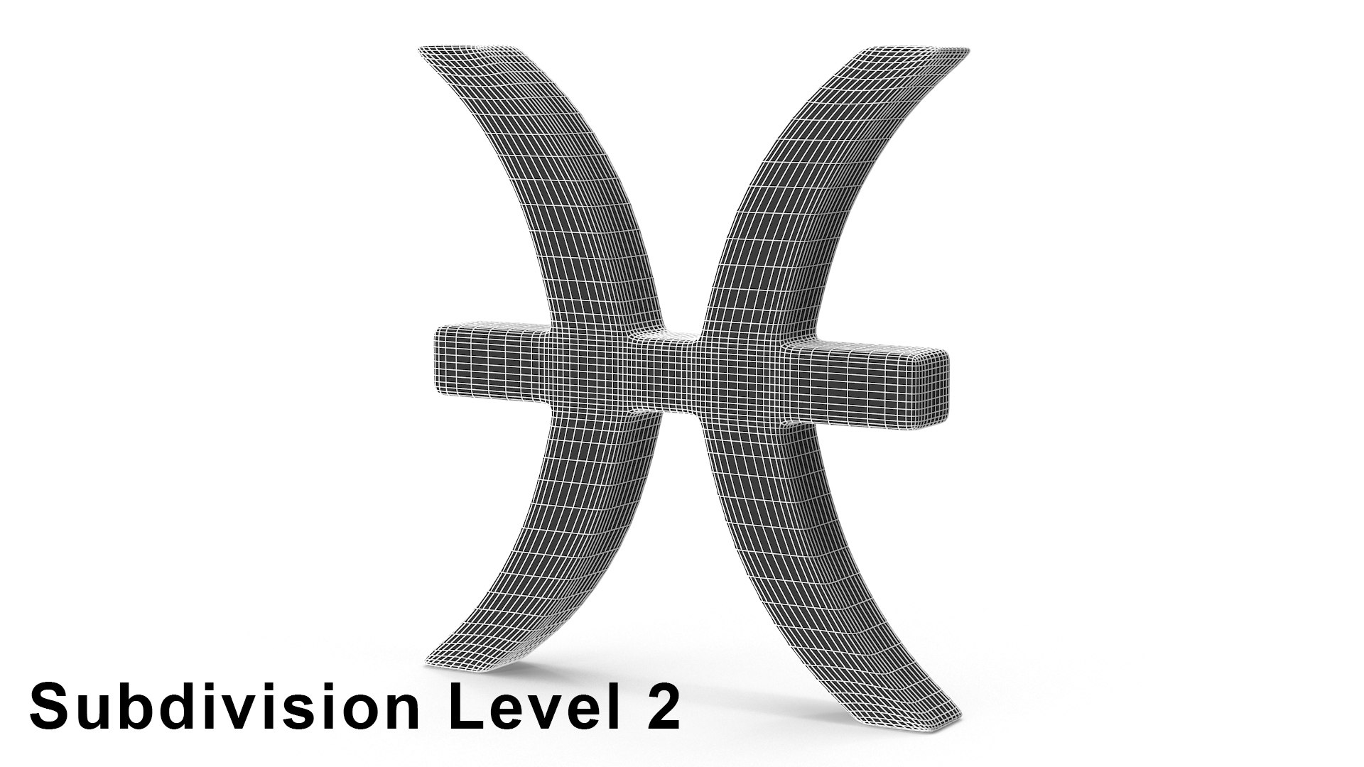 Zodiac Sign Pisces 3D - TurboSquid 1854863