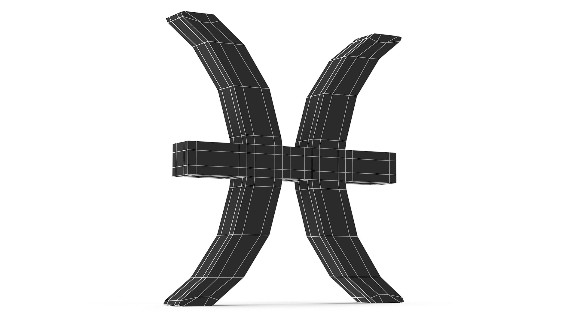 Zodiac Sign Pisces 3D - TurboSquid 1854863