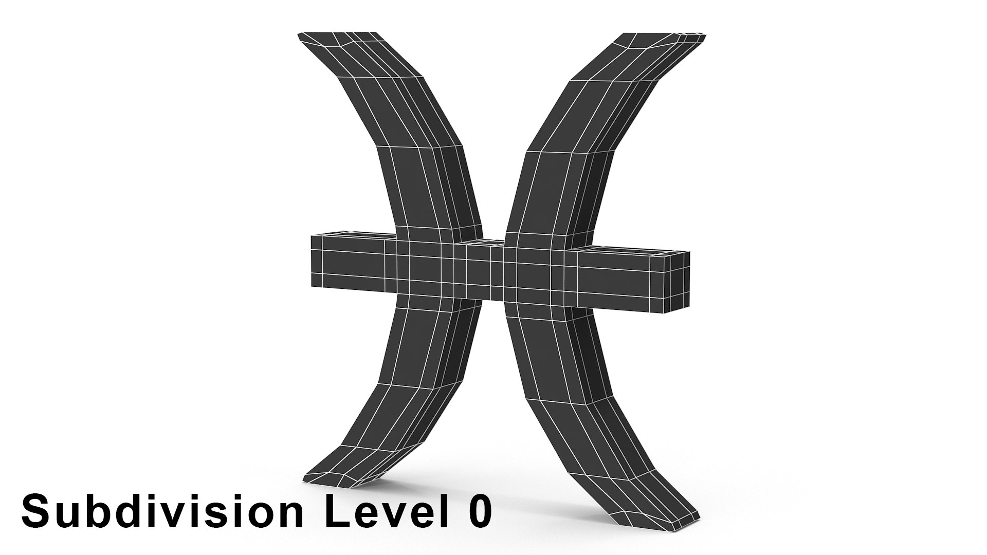 Zodiac Sign Pisces 3D - TurboSquid 1854863