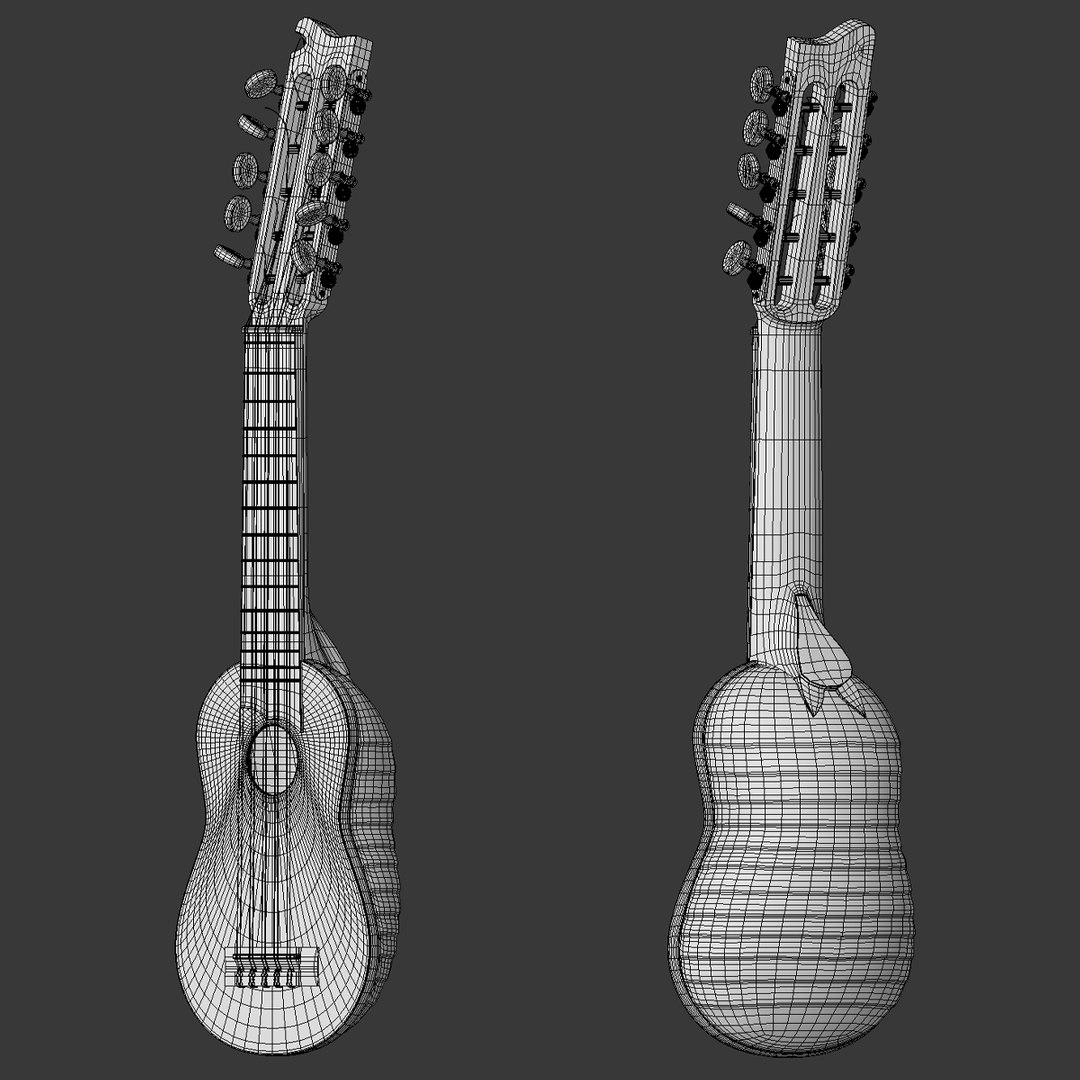 Guitar Strings 3d Model