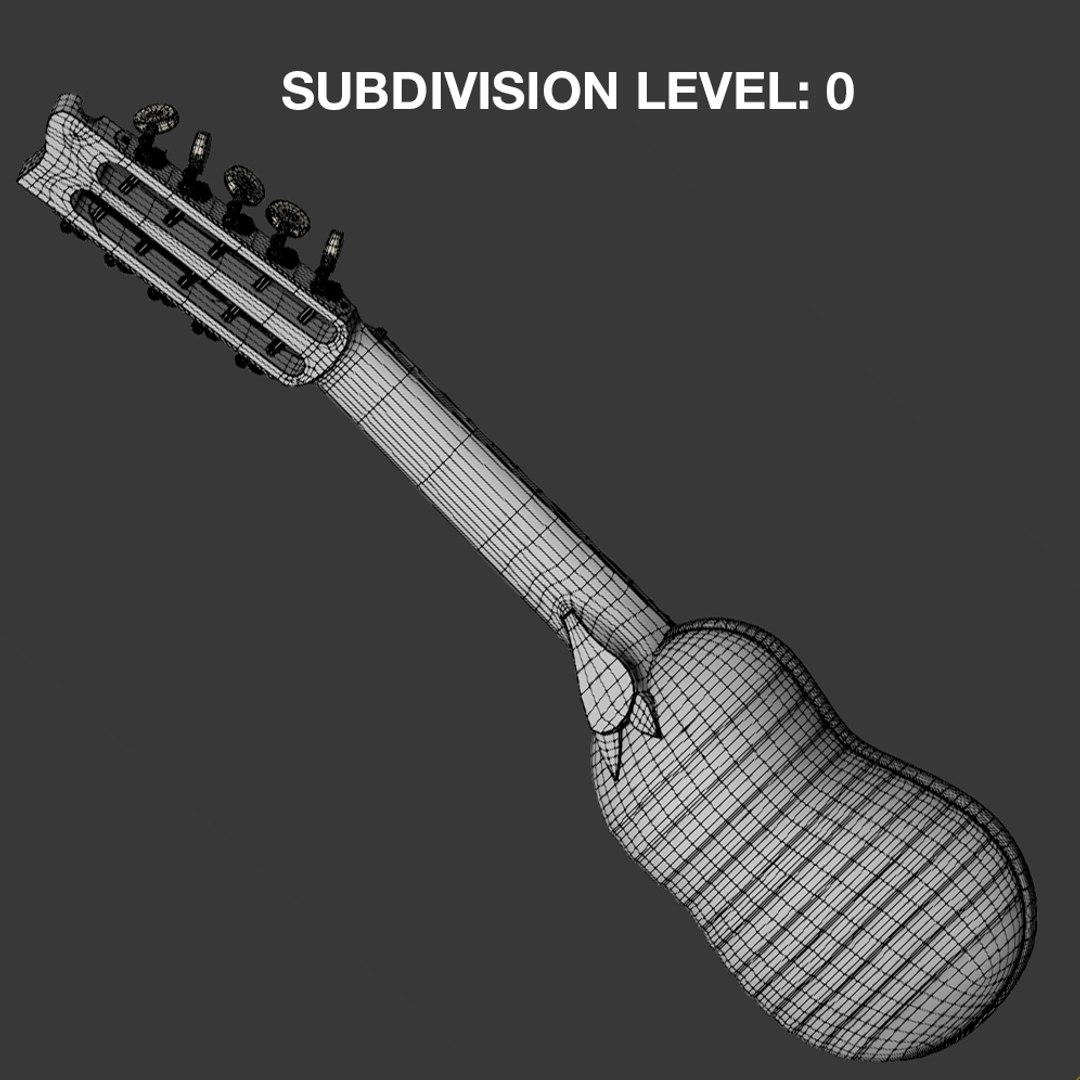 Guitar Strings 3d Model