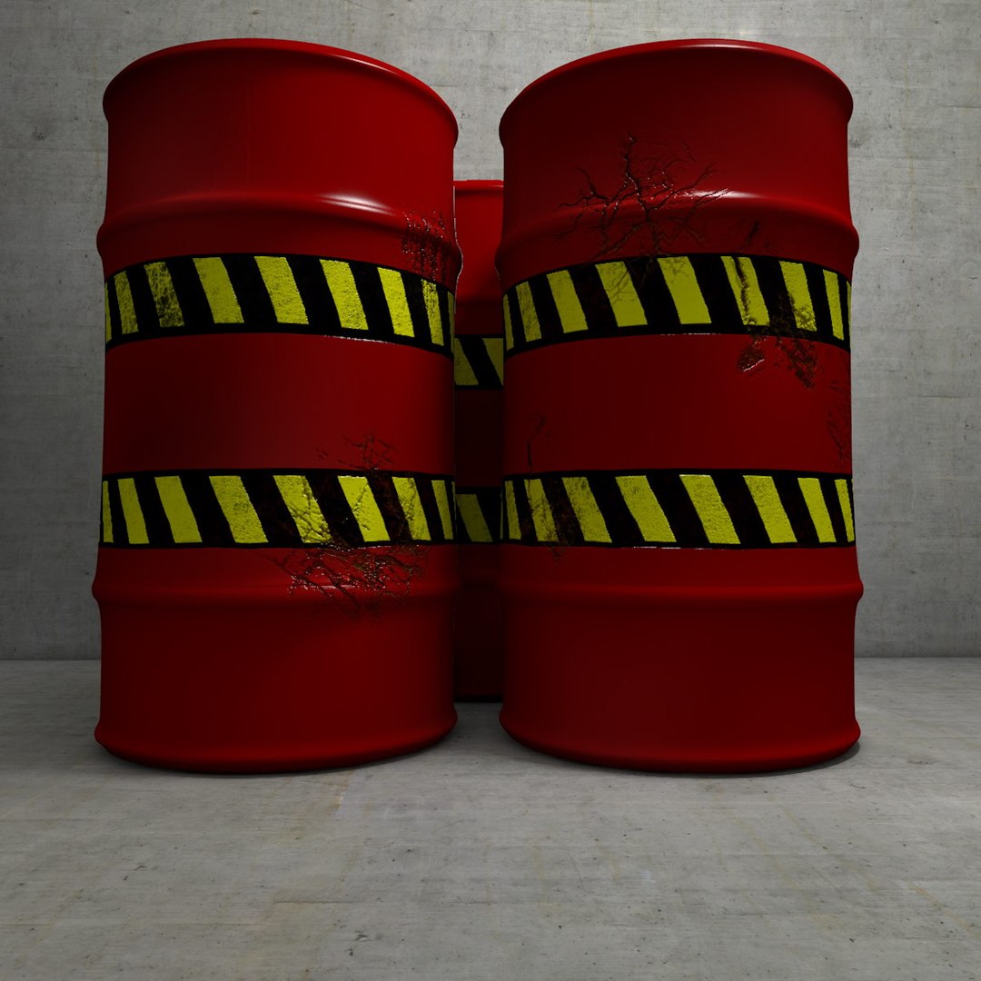 editable metal barrel c4d