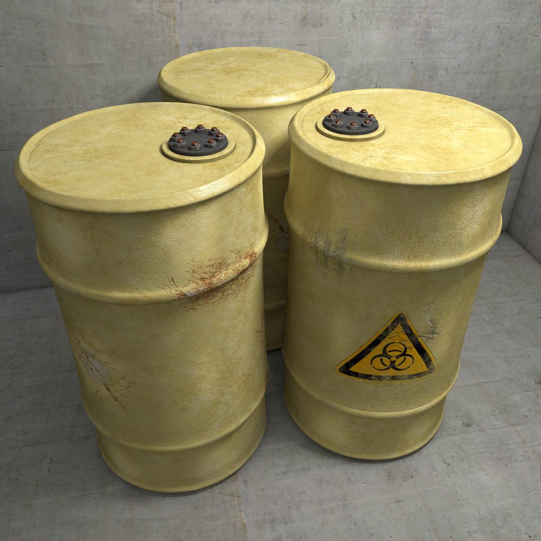 editable metal barrel c4d