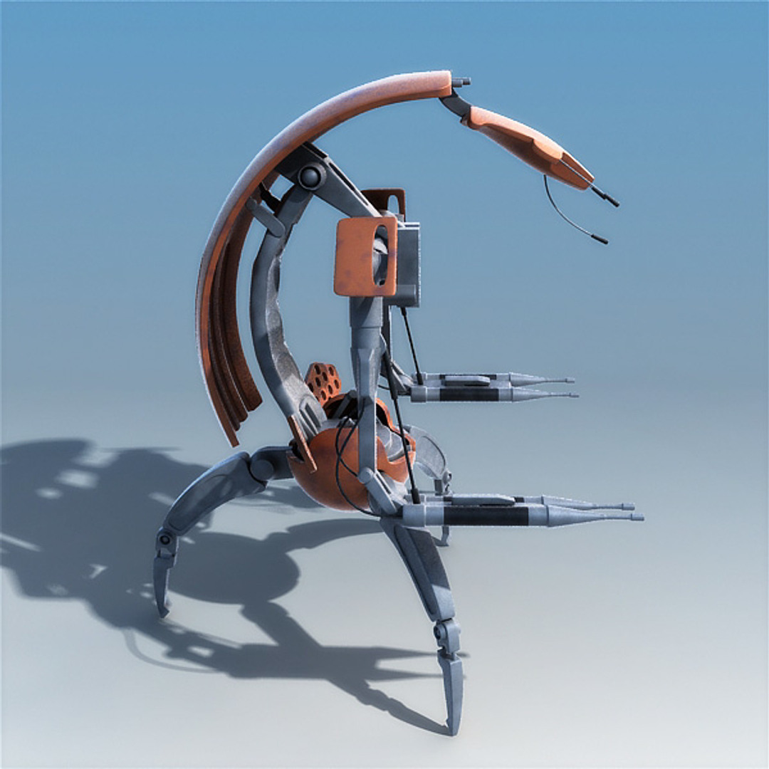 3d model droideka star wars