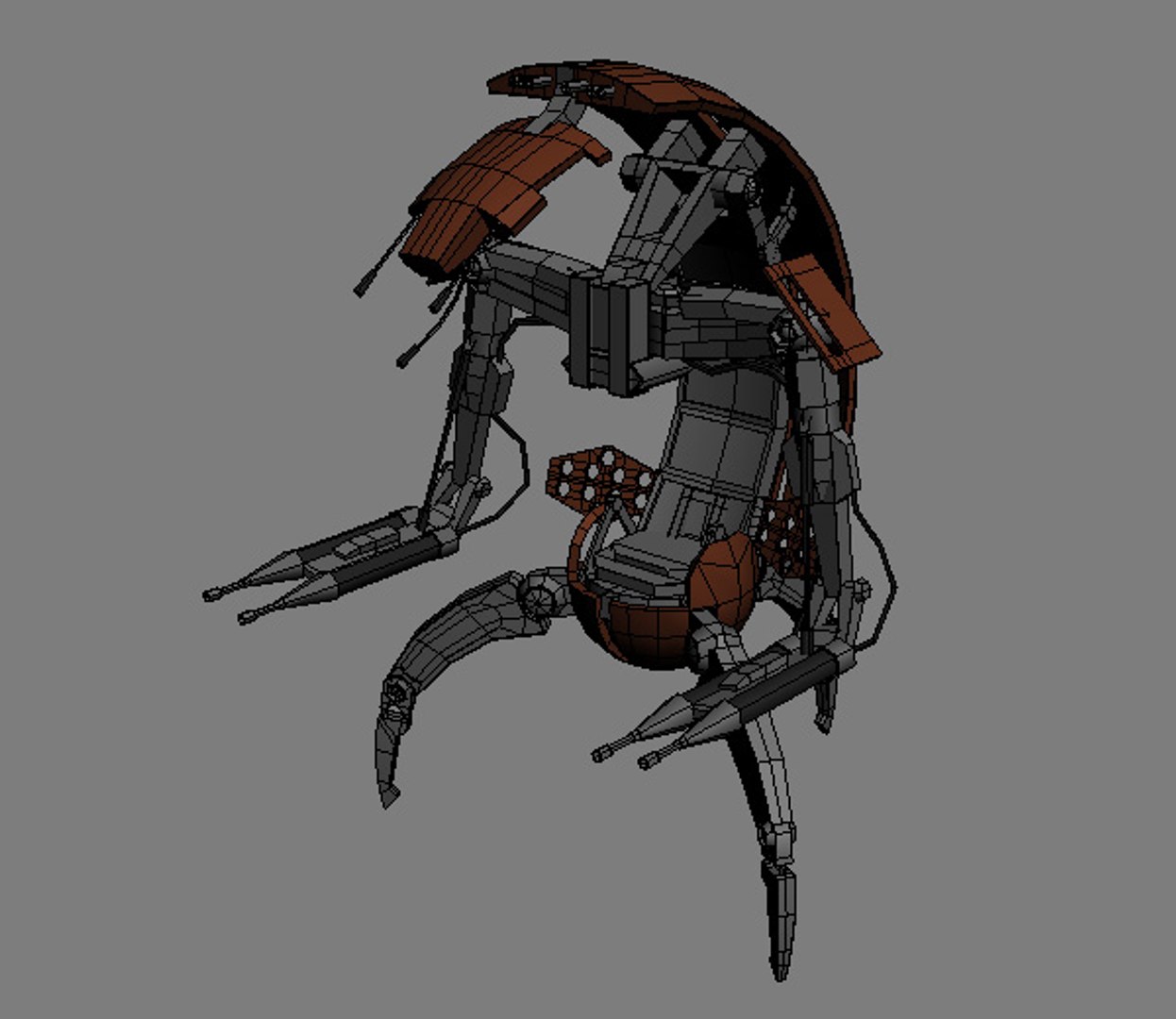 3d model droideka star wars
