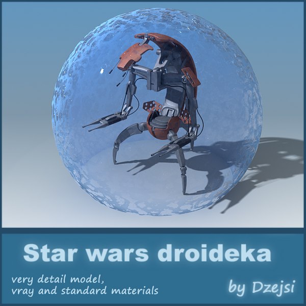 3d model droideka star wars