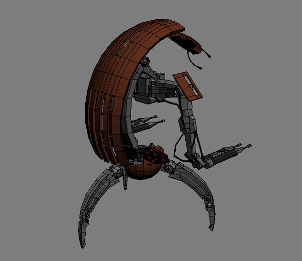 3d model droideka star wars