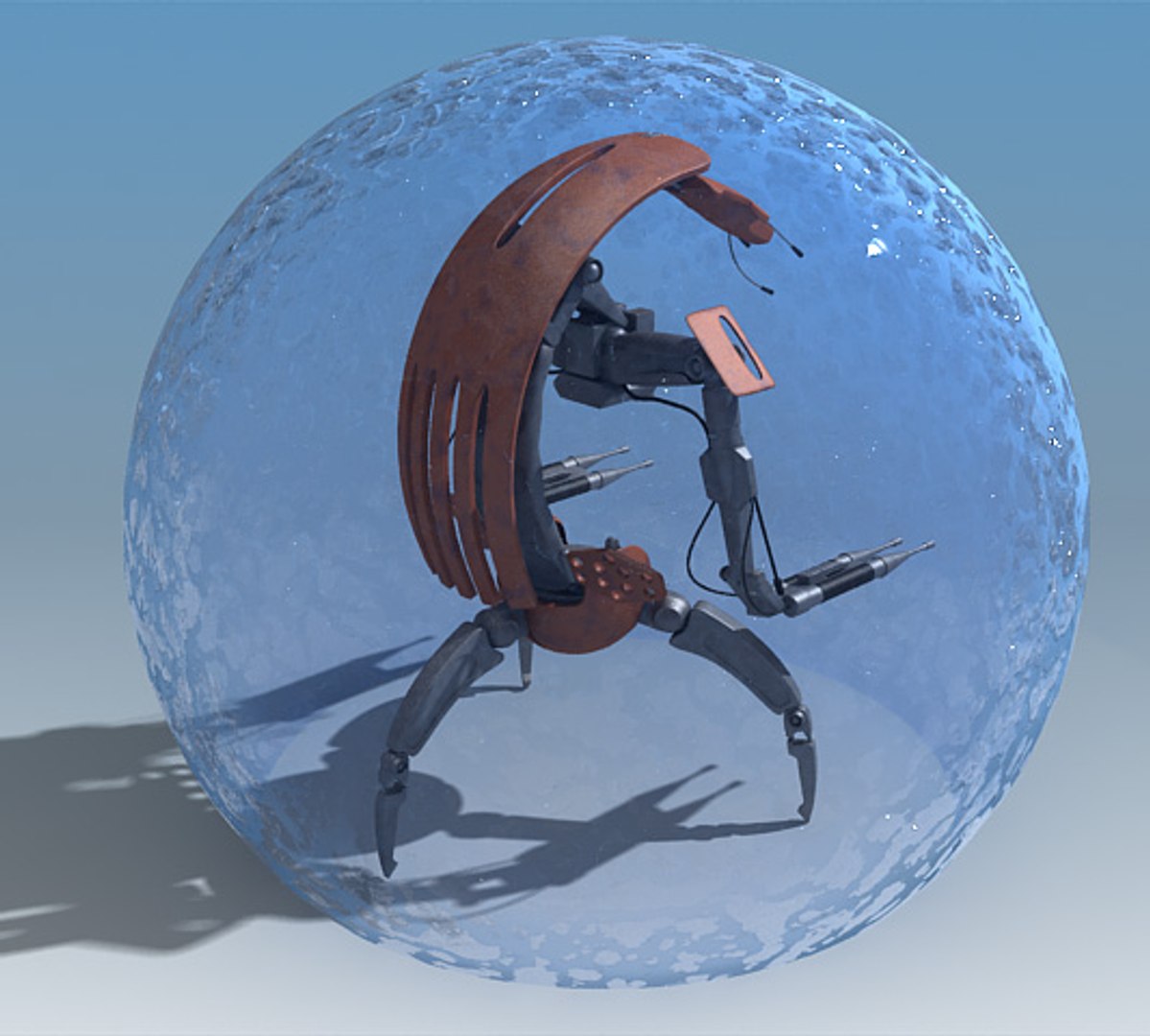 3d model droideka star wars