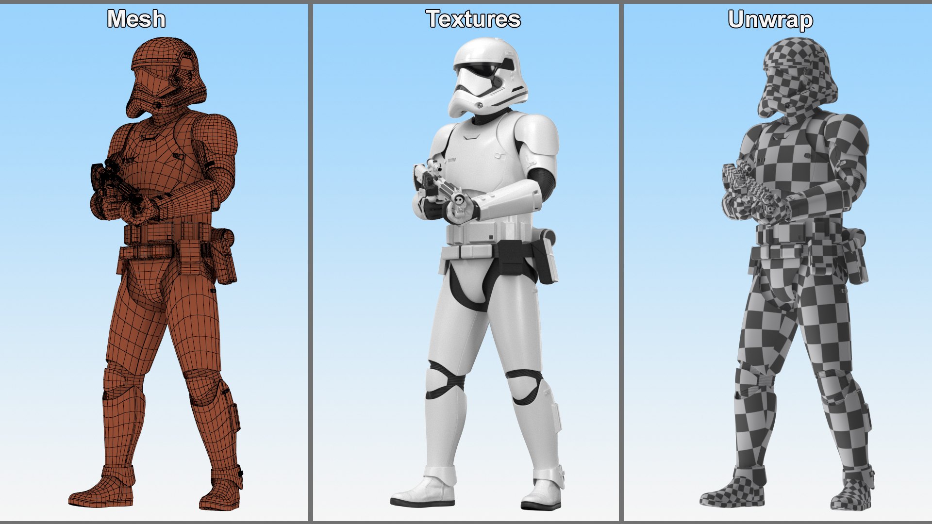 Star Wars Stormtrooper With Blaster Stand Pose 3D - TurboSquid 2367896