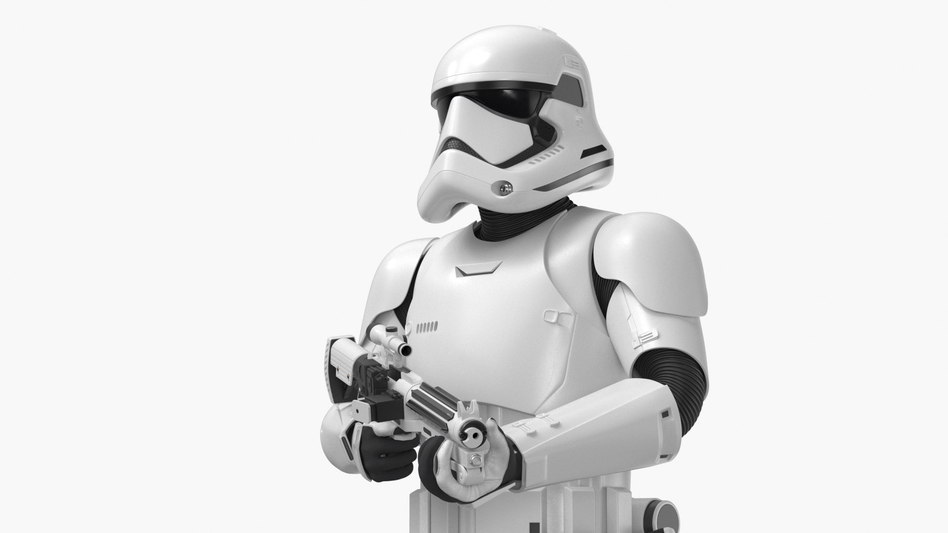 Star Wars Stormtrooper With Blaster Stand Pose 3D - TurboSquid 2367896