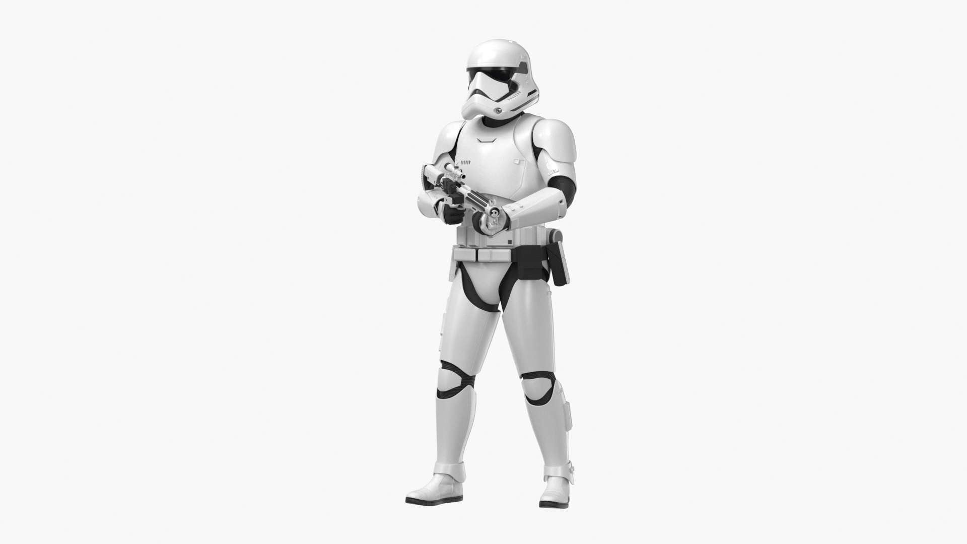 Star Wars Stormtrooper With Blaster Stand Pose 3D - TurboSquid 2367896