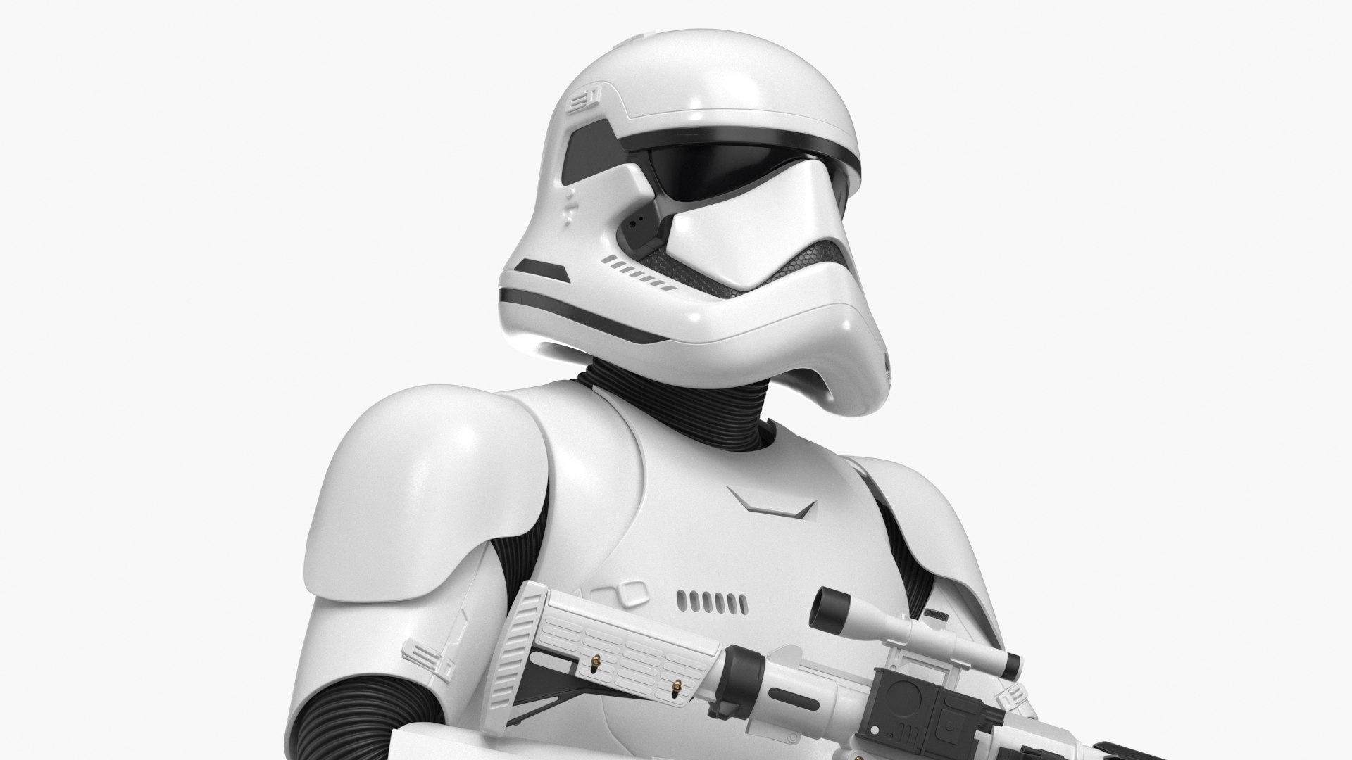 Star Wars Stormtrooper With Blaster Stand Pose 3D - TurboSquid 2367896