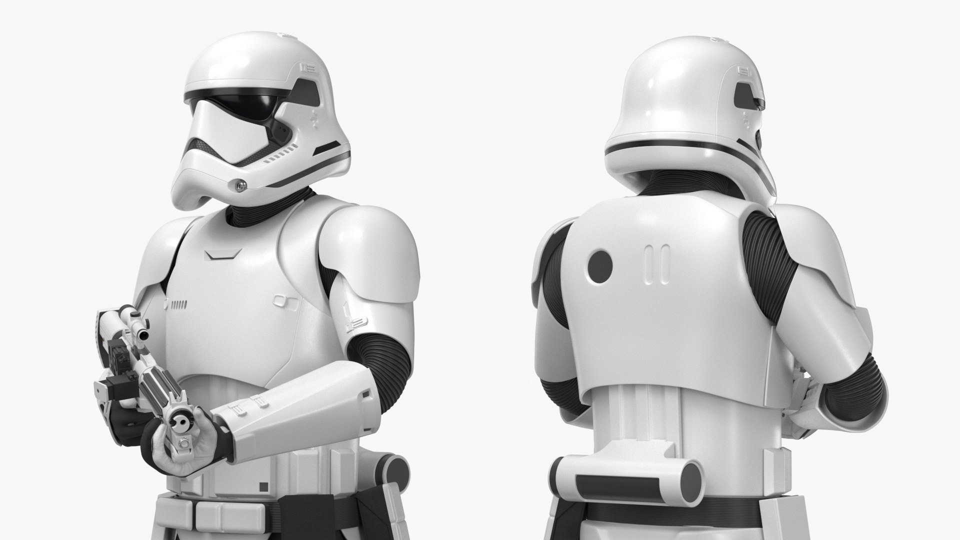 Star Wars Stormtrooper With Blaster Stand Pose 3D - TurboSquid 2367896