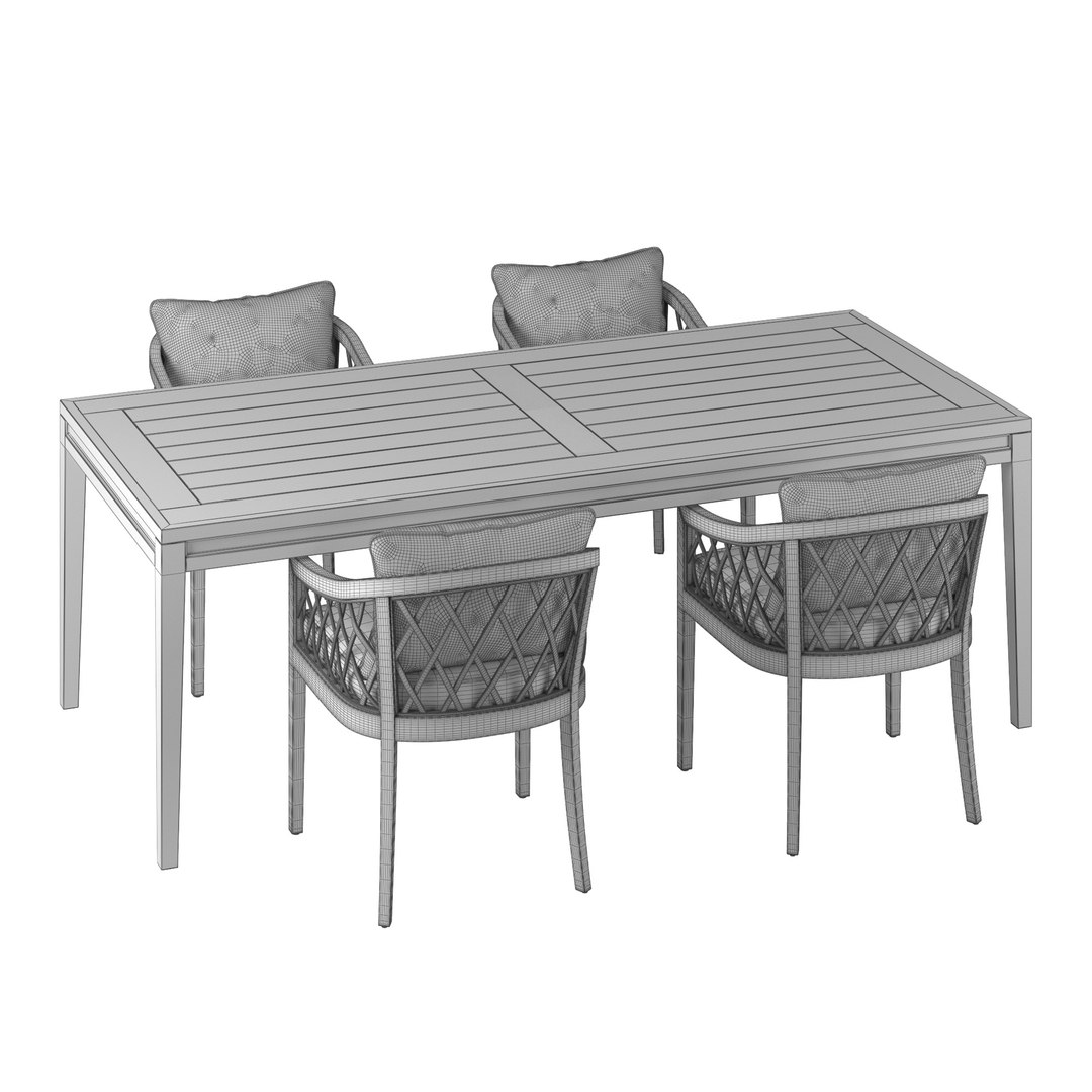 3D Model Greystone Dining - TurboSquid 1695741