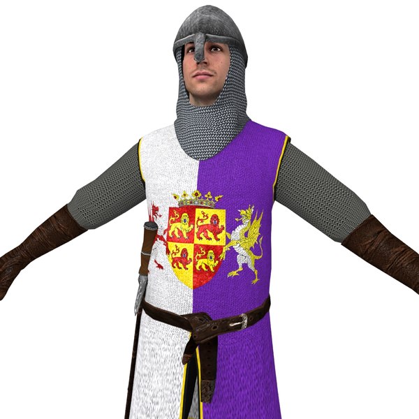 3d medieval knight model