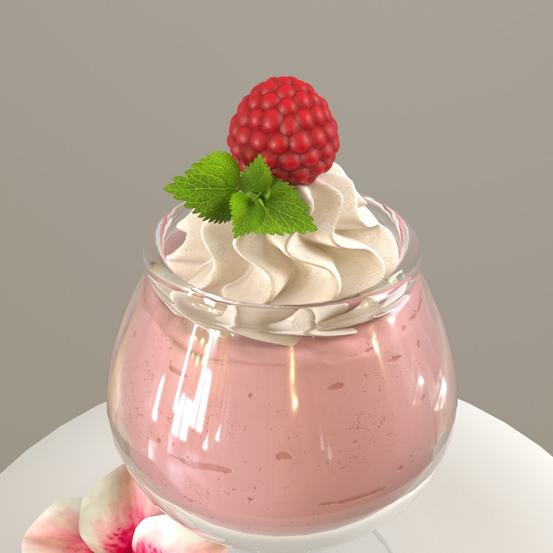 Raspberry Dessert 3D Model - TurboSquid 2022025