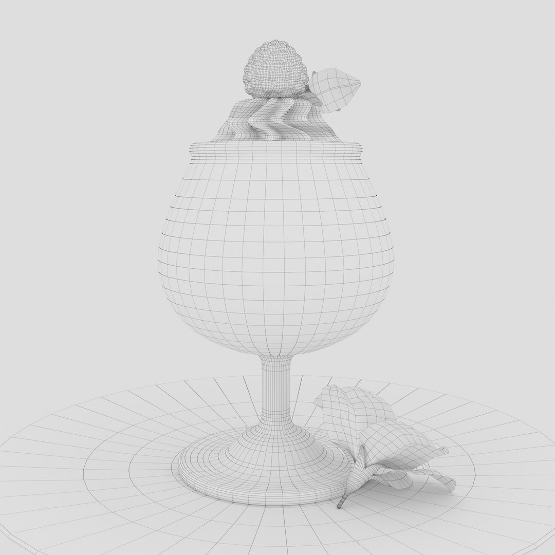 Raspberry Dessert 3D Model - TurboSquid 2022025