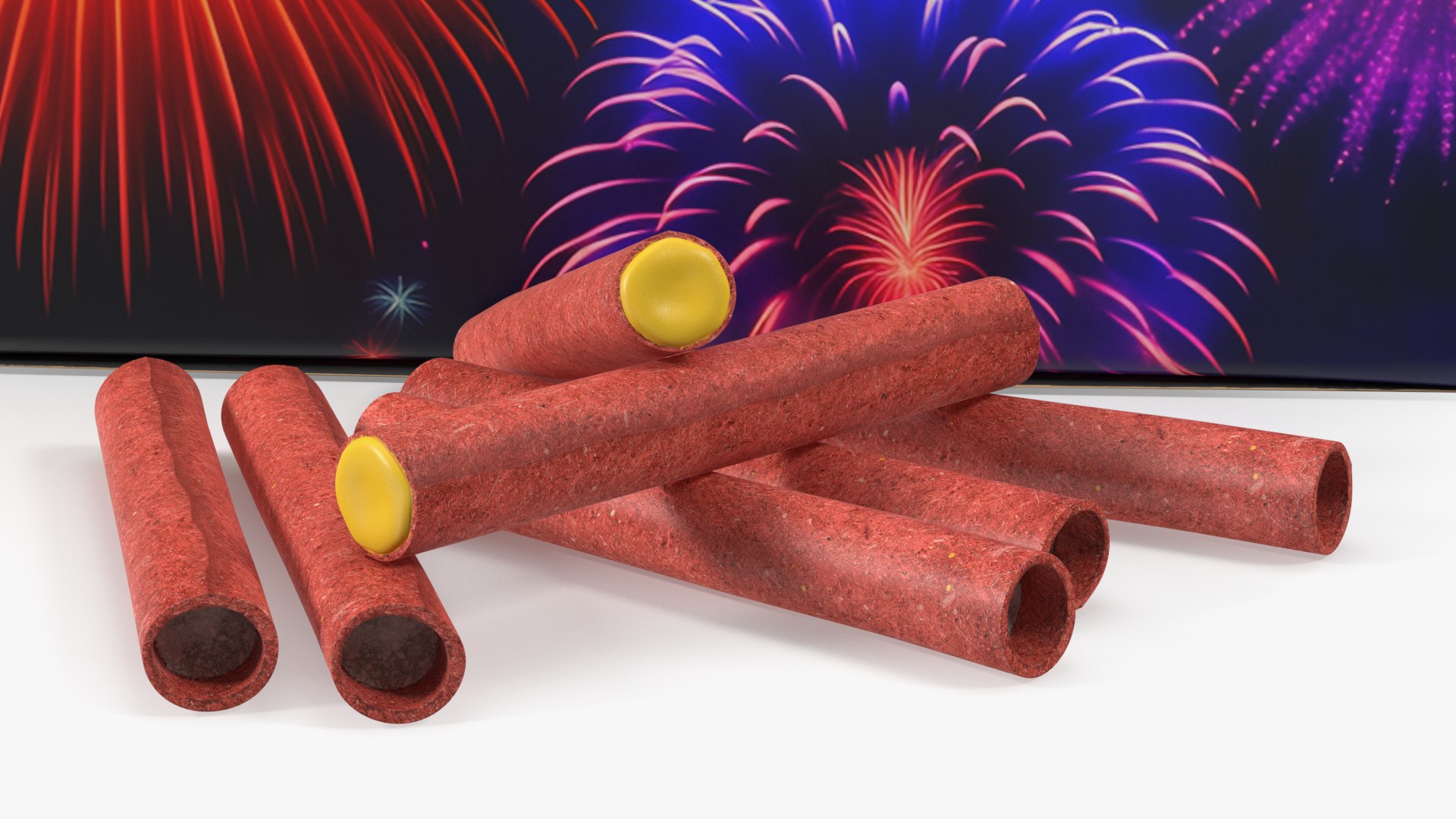 Firecrackers Box Mockup 3D Model - TurboSquid 2197324