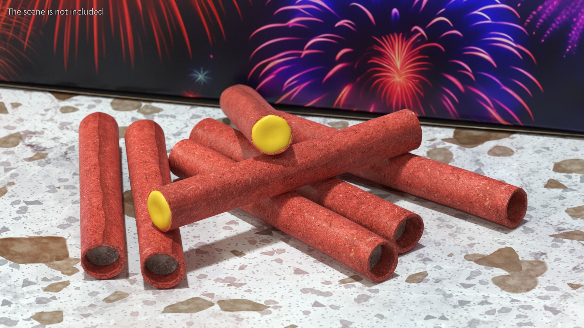 Firecrackers Box Mockup 3D Model - TurboSquid 2197324